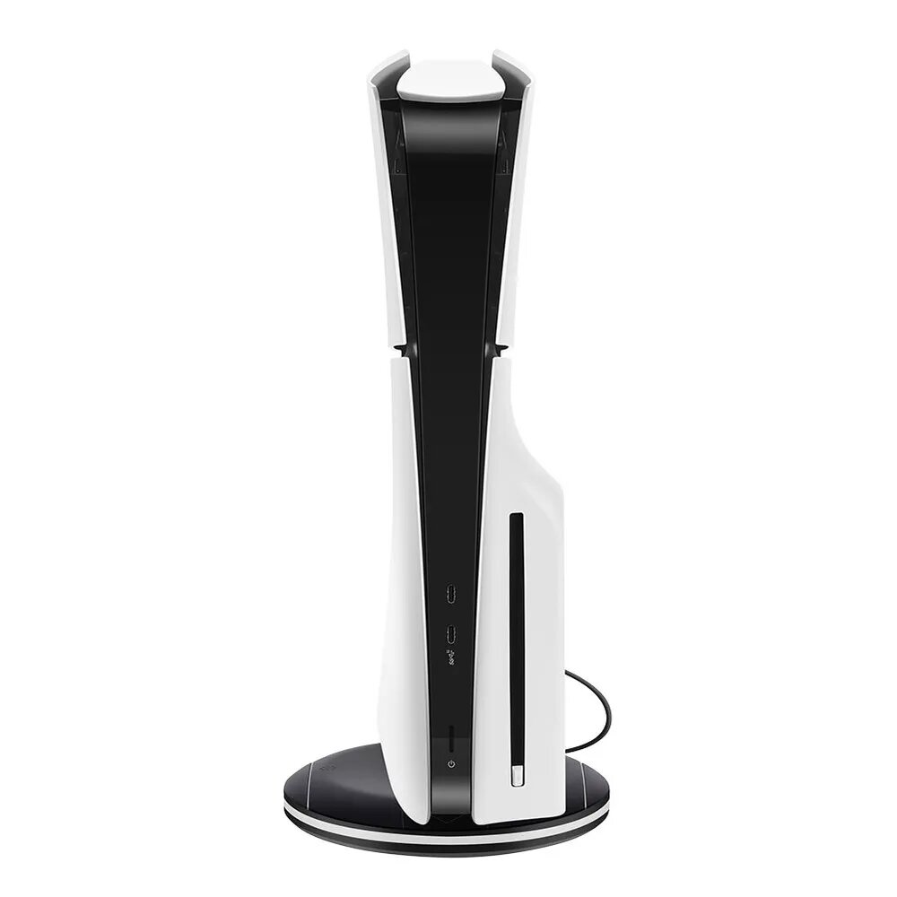 Подставка для PS5 Slim с LED-эффектами, 8 режимов, черная, ABS