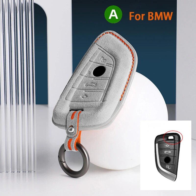 Для BMW 3 5 Series X1 X2 X3 X4 X5 X6 X7 F30 F90 F10 G30 G60 E60 F48 F39 E70 F15 F16 325li 530, автомобильный брелок, замшевый чехол