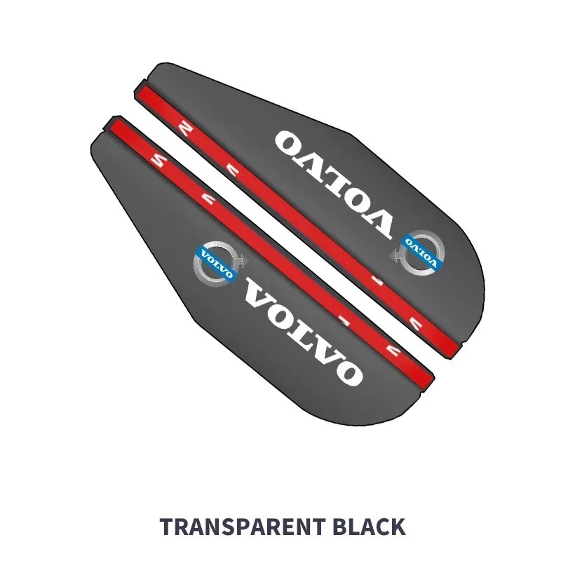 Козырек на зеркало Volvo, прозрачный черный, 2 шт.