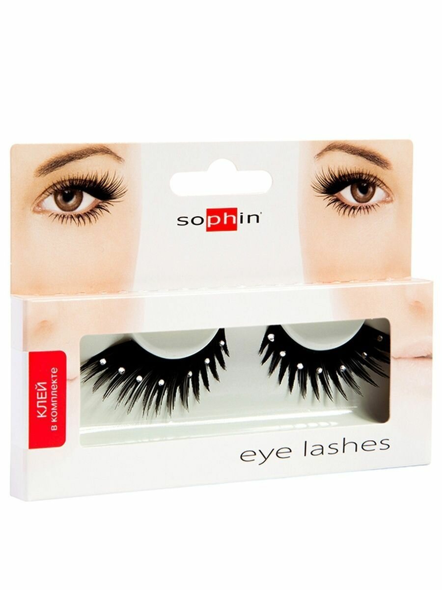 Накладные ресницы "Карнавал" со стразами