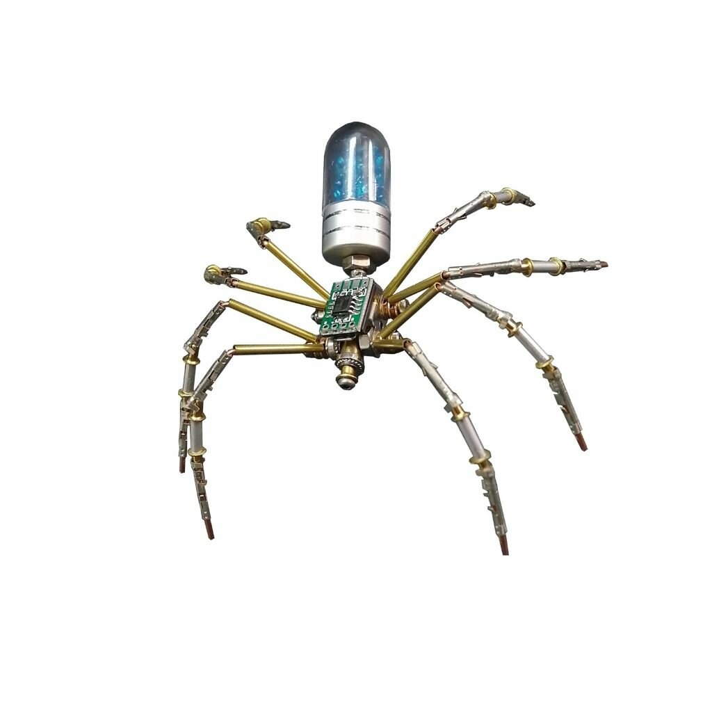 Механический часовой механизм в стиле стимпанк, модель diy spider-Серебристый