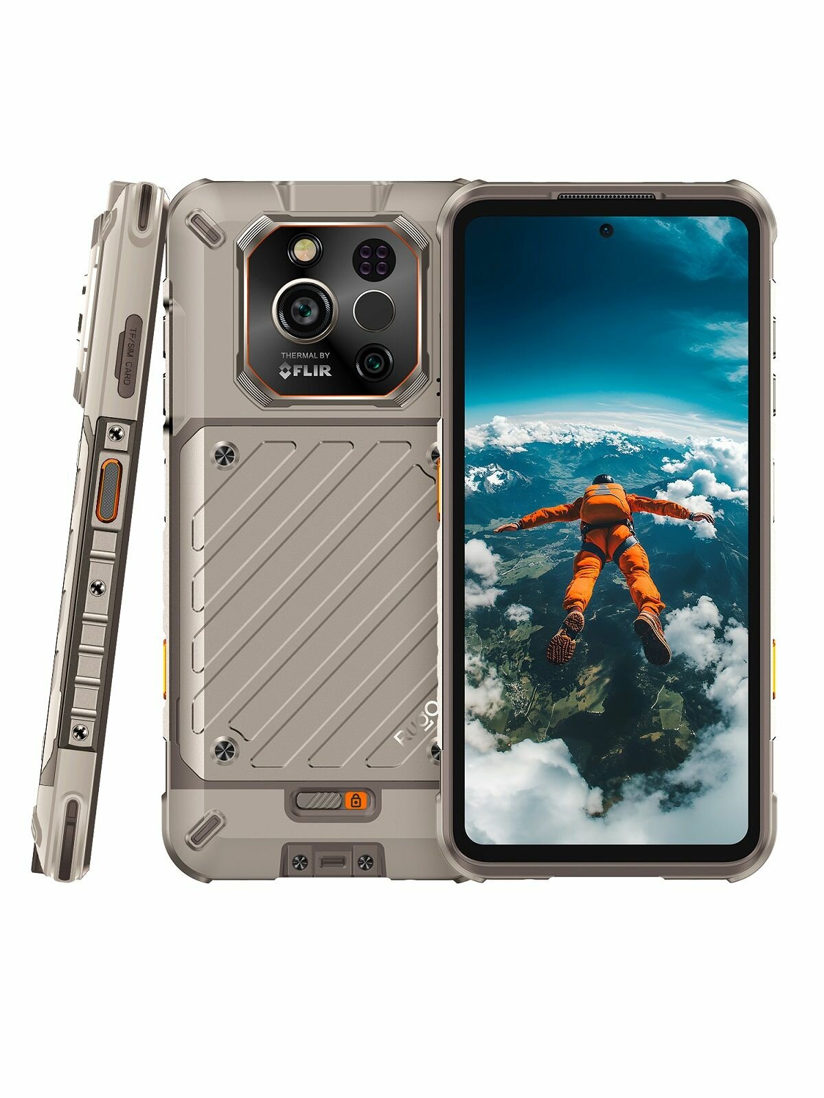 Смартфон RugOne Xever 7 Pro 12+512 Sand Dune/6.67 FHD+/MTK 7025/And15/50+64+50/32MP/ThermoVue/IP69K/5550mAh