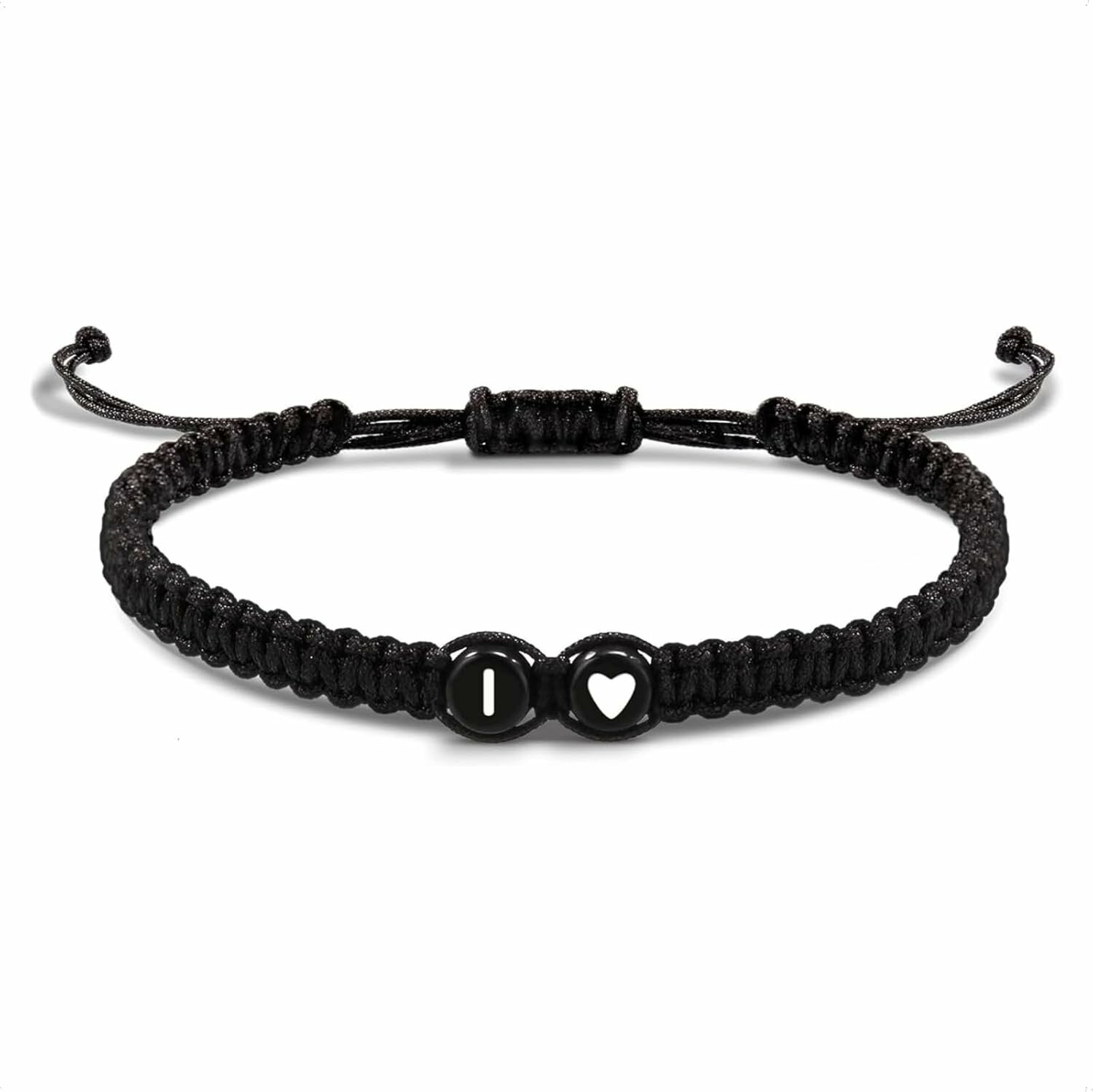 Браслет в форме сердца с буквами, подходит для пар и друзей - инициалы AZ - плетеный браслет дружбы, подходящий для мужчин, женщин и детей всех возрастов.