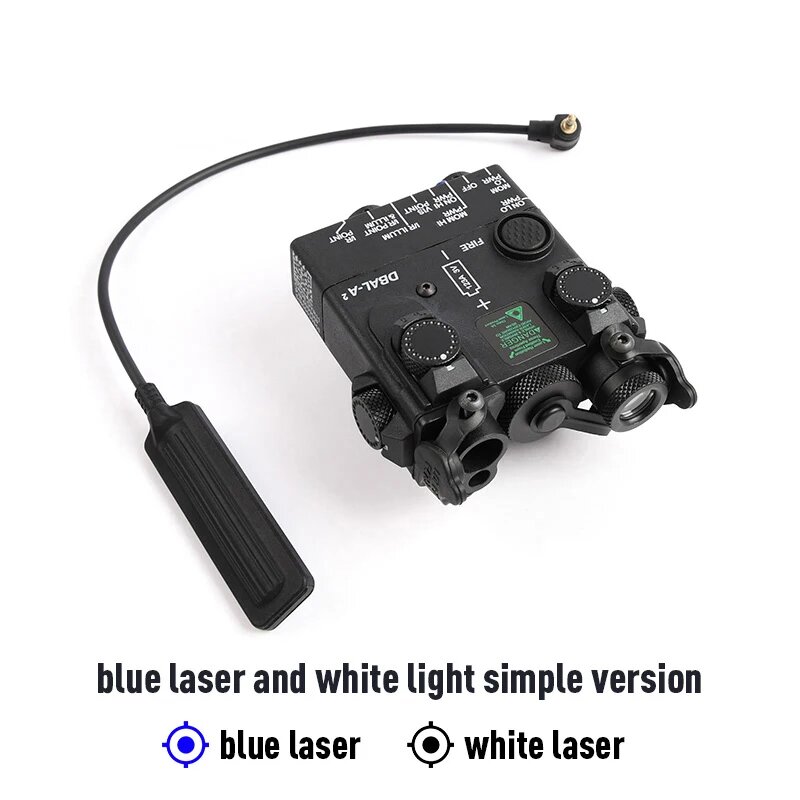 WADSN DBAL-A2 Лазерный целеуказатель и фонарик для охоты BK Blue Laser