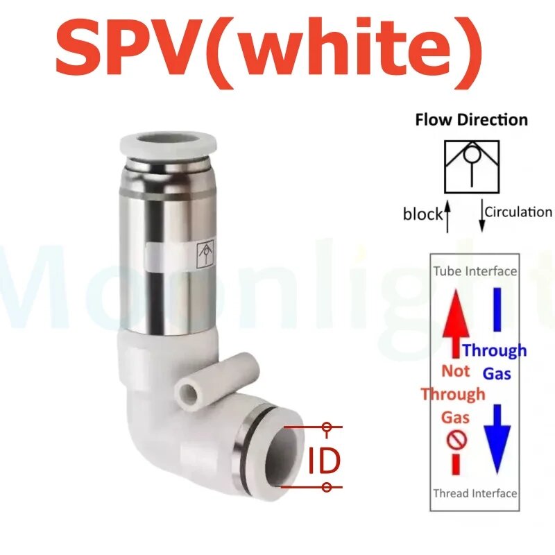 Пневматический обратный клапан SPV(white) ID 8mm