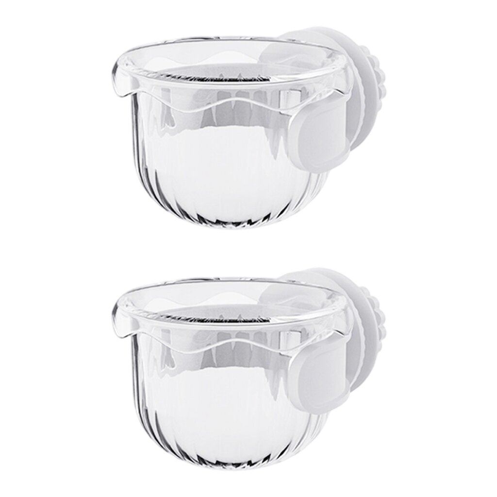 2 кормушки для попугаев-белые