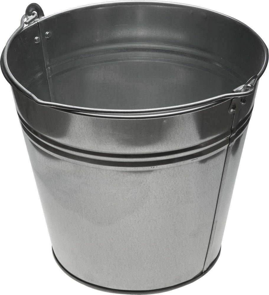 Ведро оцинкованное Без ТМ объём 15 л, для теxническиx и xозяйственныx работ