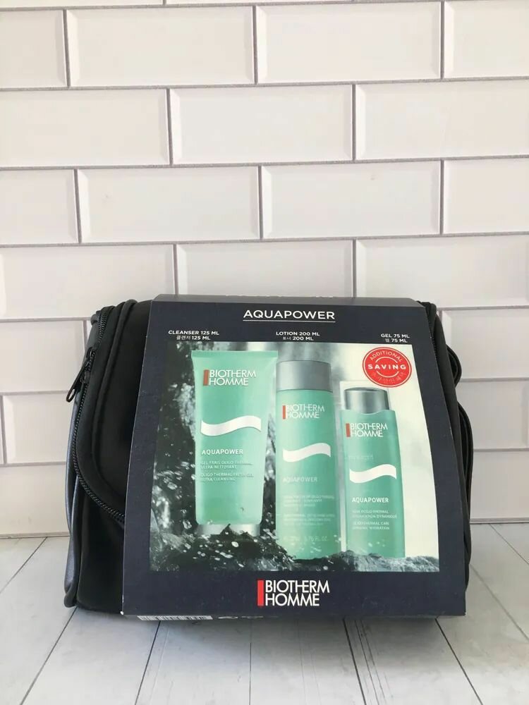 Biotherm Homme Aquapower Hydropower Уход за кожей, набор из трех предметов, 400 мл