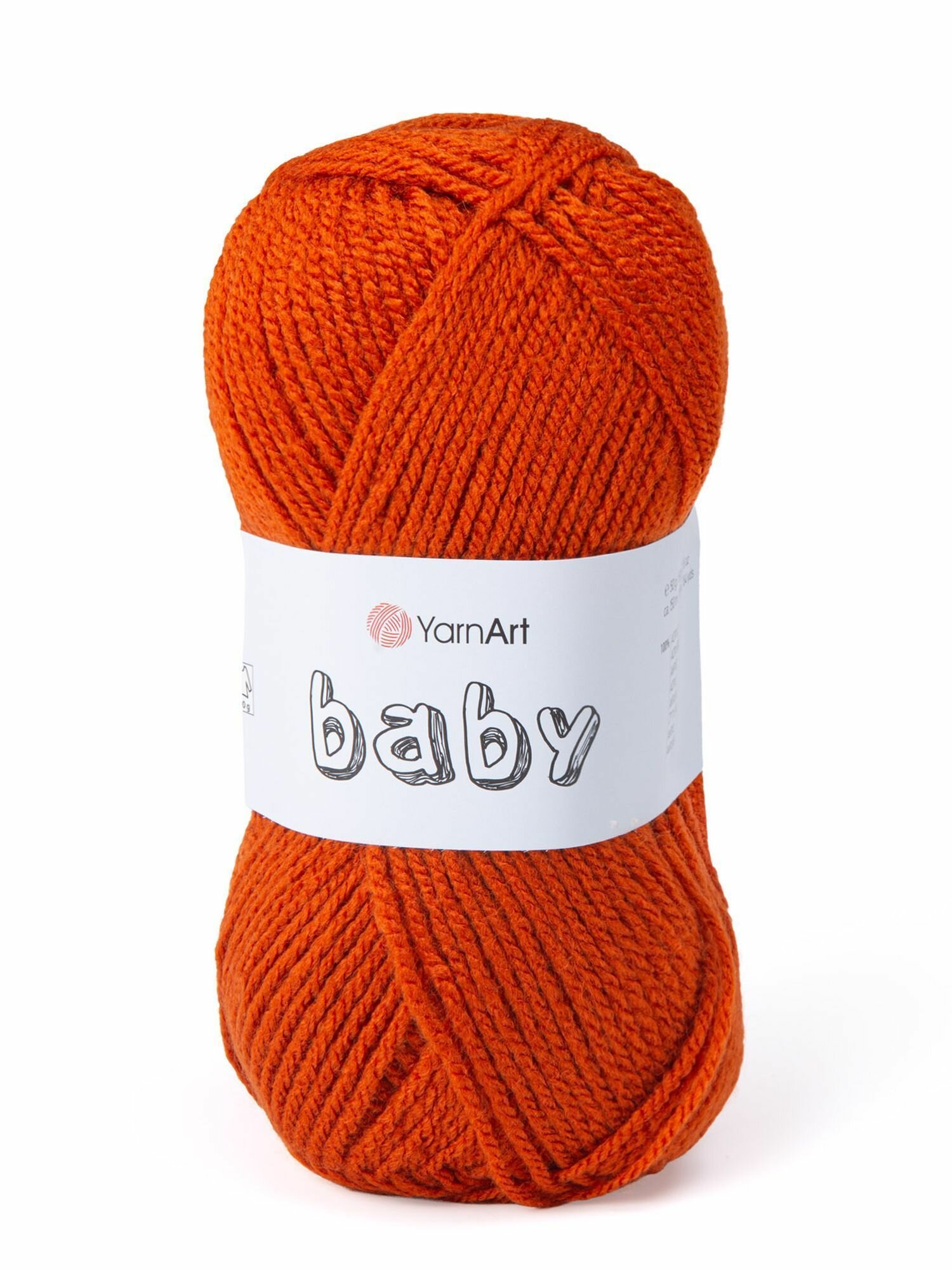 Пряжа BABY (YarnArt), терракотовый - 847, 100% акрил, 5 мотков, 50 г, 150 м.