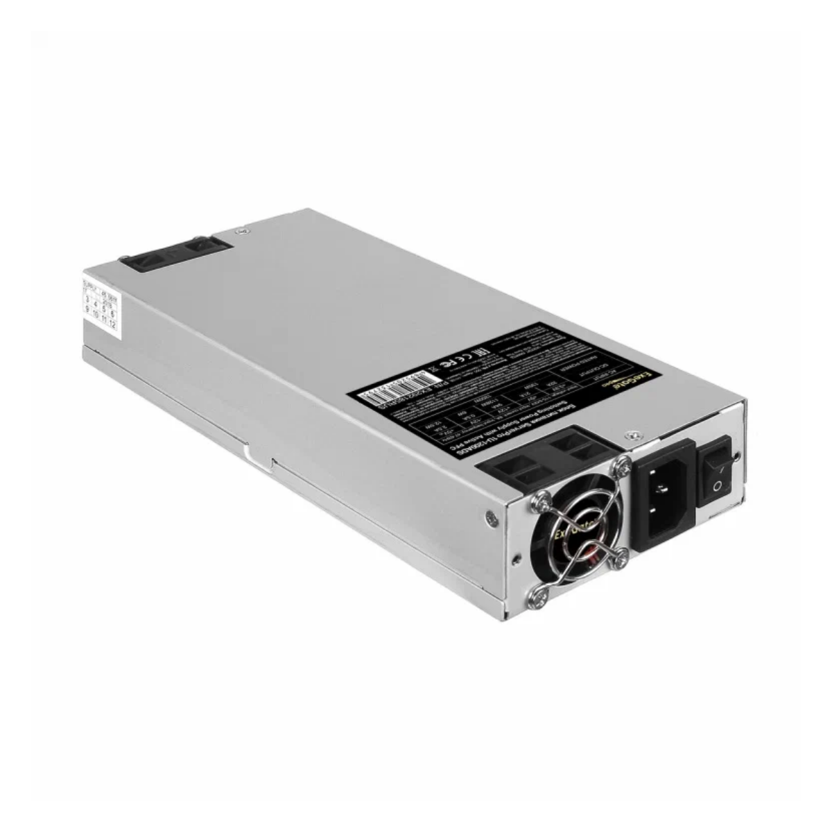 Блок питания 1200W ExeGate ServerPRO-1U-1200ADS серый 1U, APFC, КПД 85% (80 PLUS Bronze), 2x4cm fans, 24p