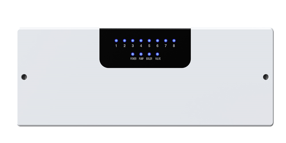 Беспроводной центр коммутации AUTINEX TUYA Smart Life ATPX08RF-ZB на 8 зон отопления с модулем управления котлом и насосом