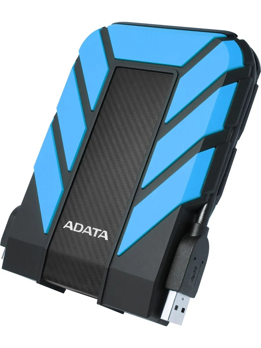 Жесткий диск внешний Adata HD710 AHD710P-1TU31-CBL, HDD, 1Tb, 2,5 дюйма, синий