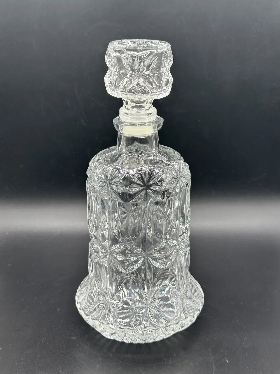 Хрустальный Графин для напитков Фигурный ссср 1970 годы винтажный