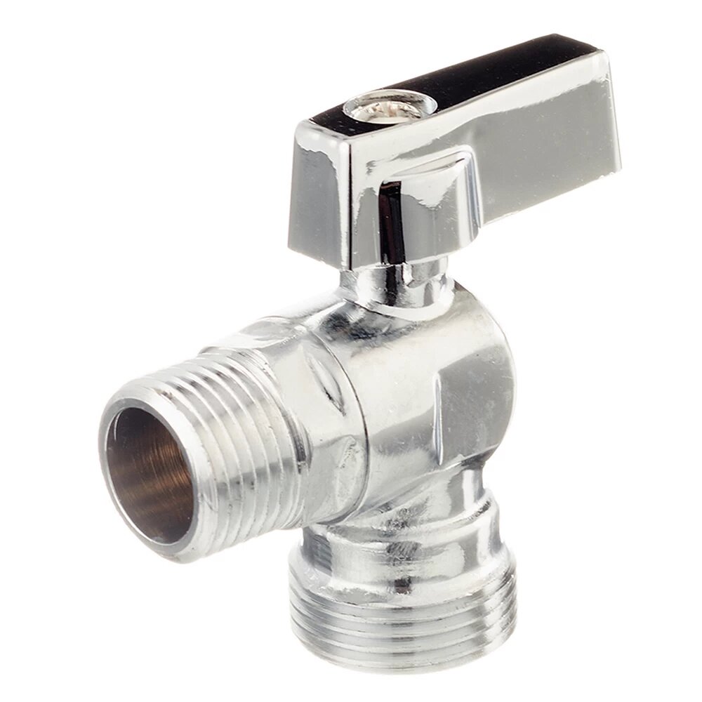 Кран шаровой латунный Valtec 3/4 НР(ш) х 1/2 НР(ш) к бытовой технике мини угловой (VT.392. N.05) Valtec VT.392. N.05