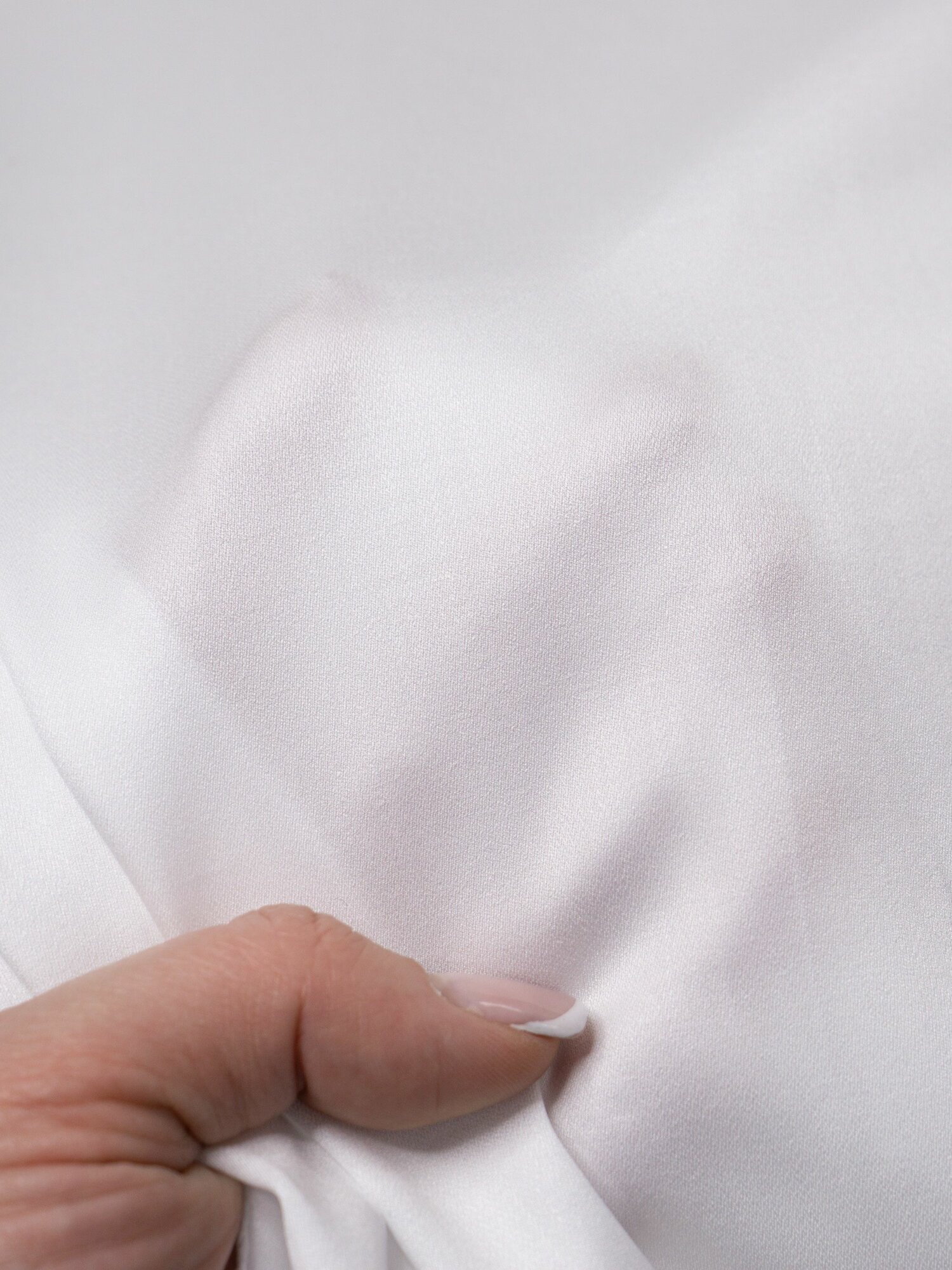 Ткань Хлопок рубашечный белый полированный 0.7м