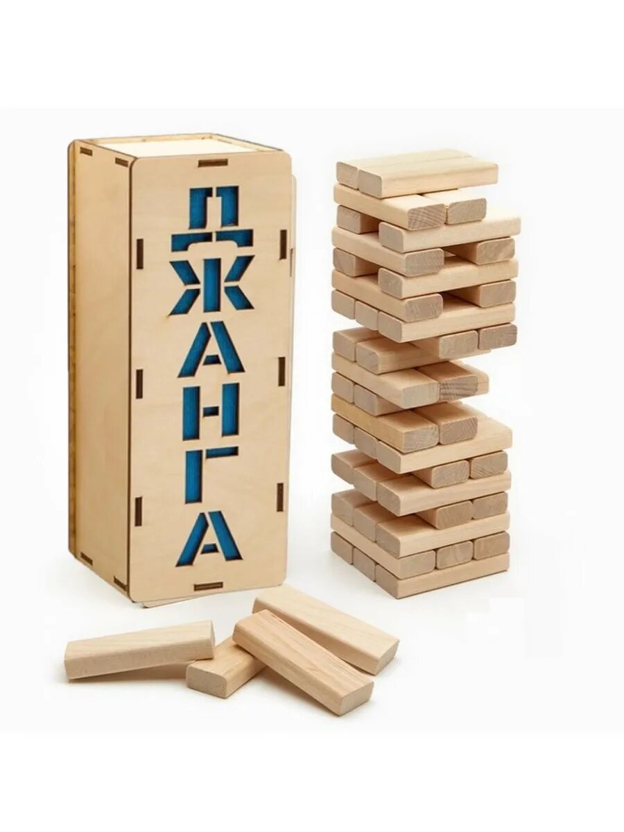 Падающая башня дженга настольная игра "Люкс"