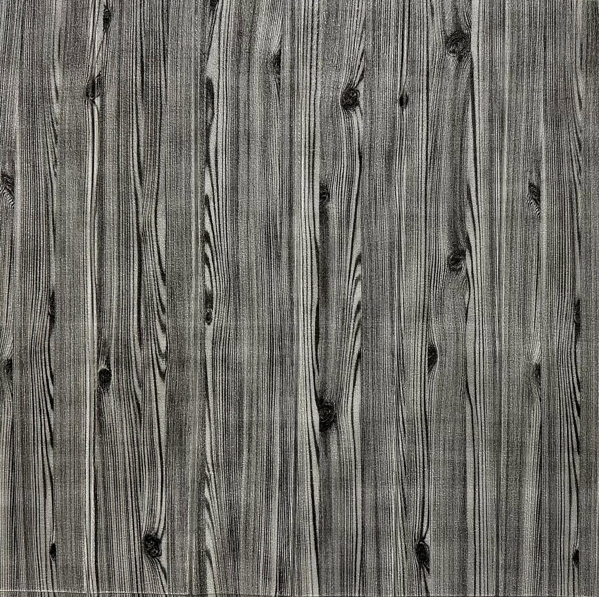 Самоклеящаяся панель для стен ПВХ Utmaster, черная сосна, 70x70см, 10 шт, 4,9 м2