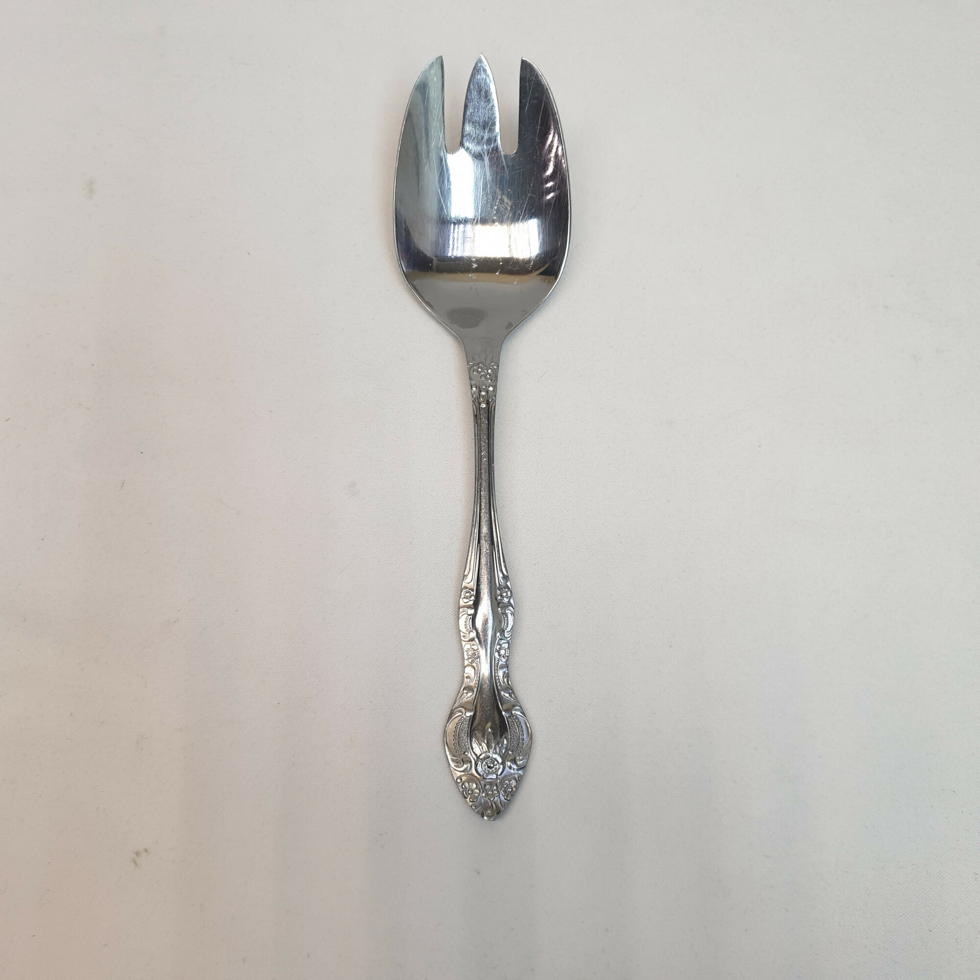 Вилка для салата 23 см, нержавейка. Винтаж, СССР