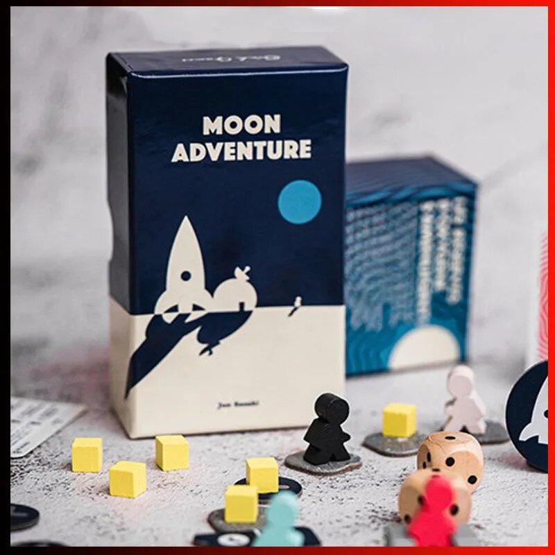 Oink Game "Moon Adventure" Настольные игры Лунные приключения Семейные вечеринки Карточные игры