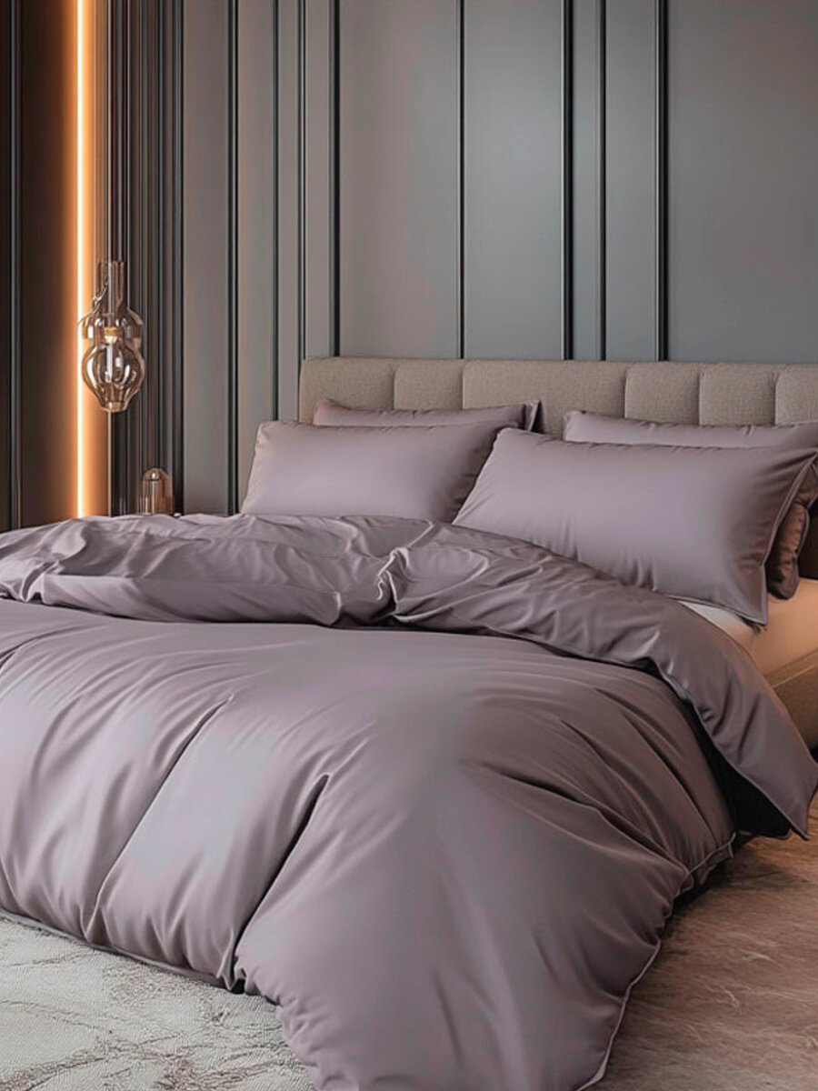 Простыня 1,5-спальная Lameirinho, цвет серый, 100% хлопок, фланель