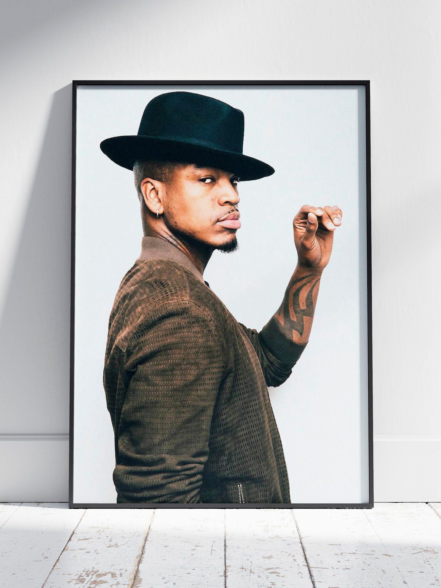 Плакат на стену для интерьера Ни Йо (Ne-Yo 9) - Постер по музыке и артисту формата A4 (21x30 см)