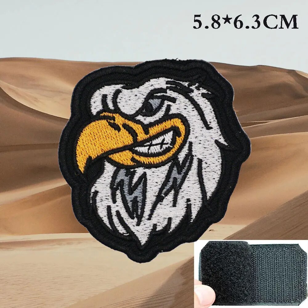 Нашивка на velcro с орлом, 5.8*6.3 см, AJ119-2