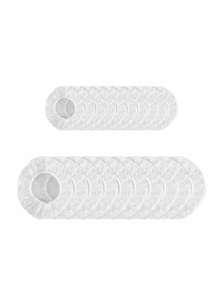 (100шт) Белый датчик дыма одноразовый защитный чехол пылезащитный чехол-3 шелка *10 см