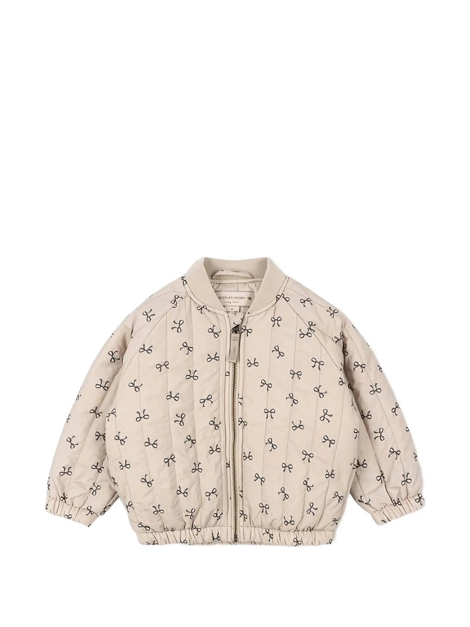 Куртка Bow print quilted jacket