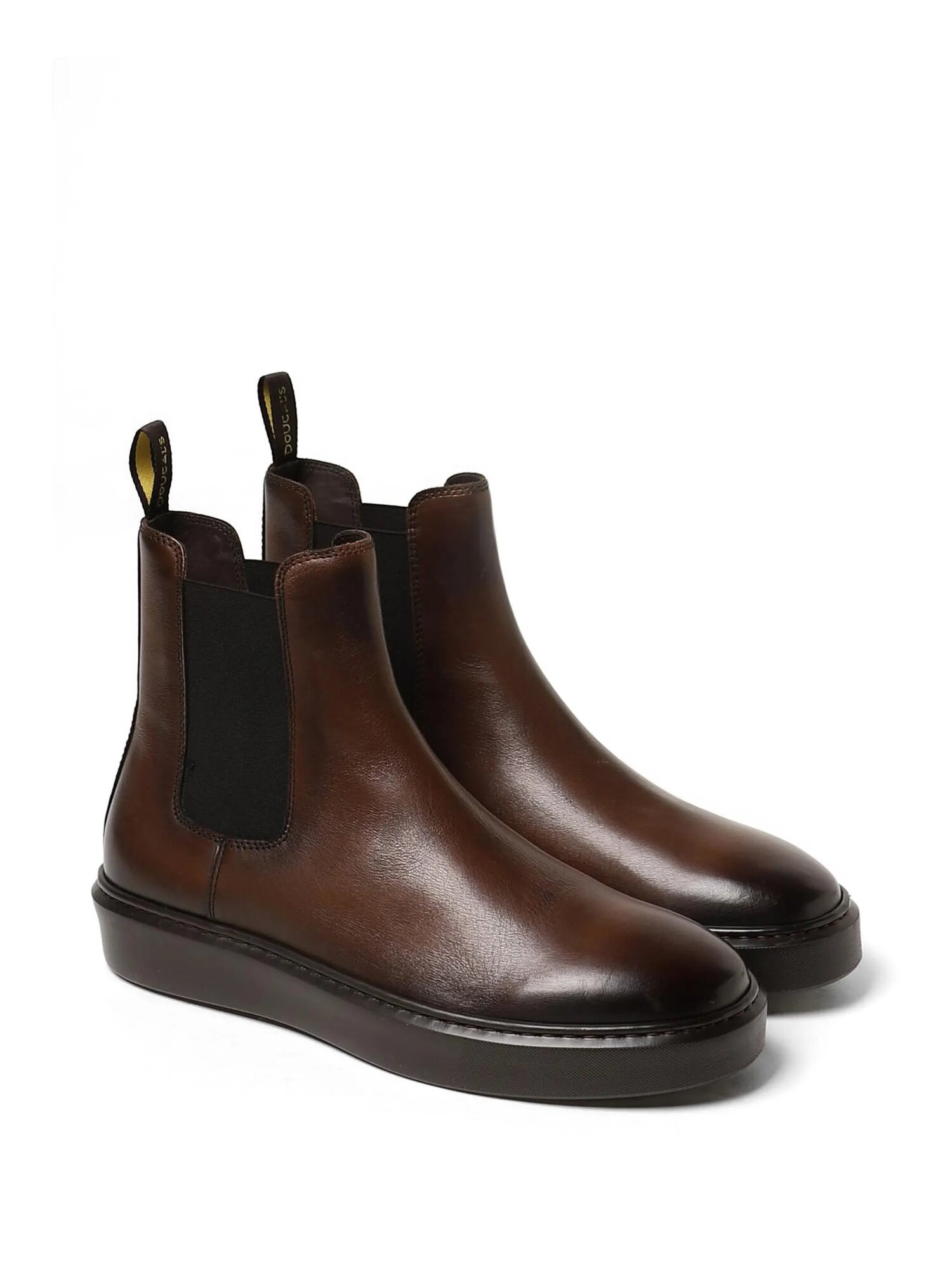 Ботинки Doucal's Leather chelsea boots, размер 41.5, brown — фото 1