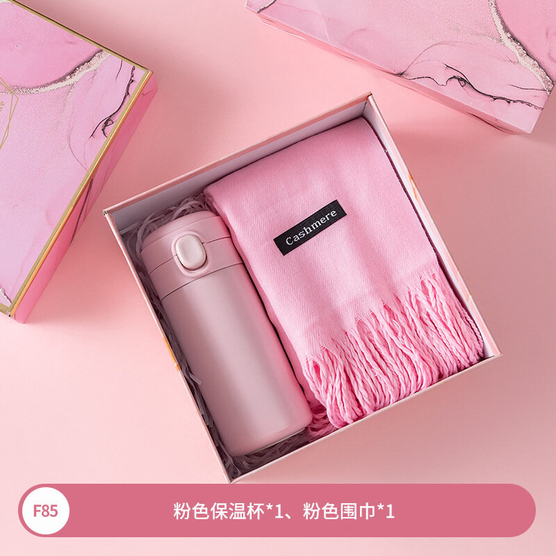 Корпоративные подарки на открытие, новогодние сувениры, новогодние подарки, подарочный набор с термосом и зонтом.