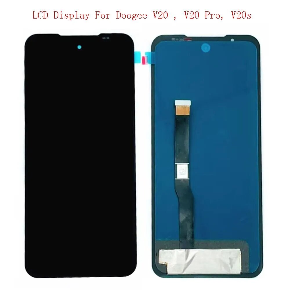 Дисплей на For DOOGEE V20, V20 Pro, V20S в сборе с тачскрином Черны