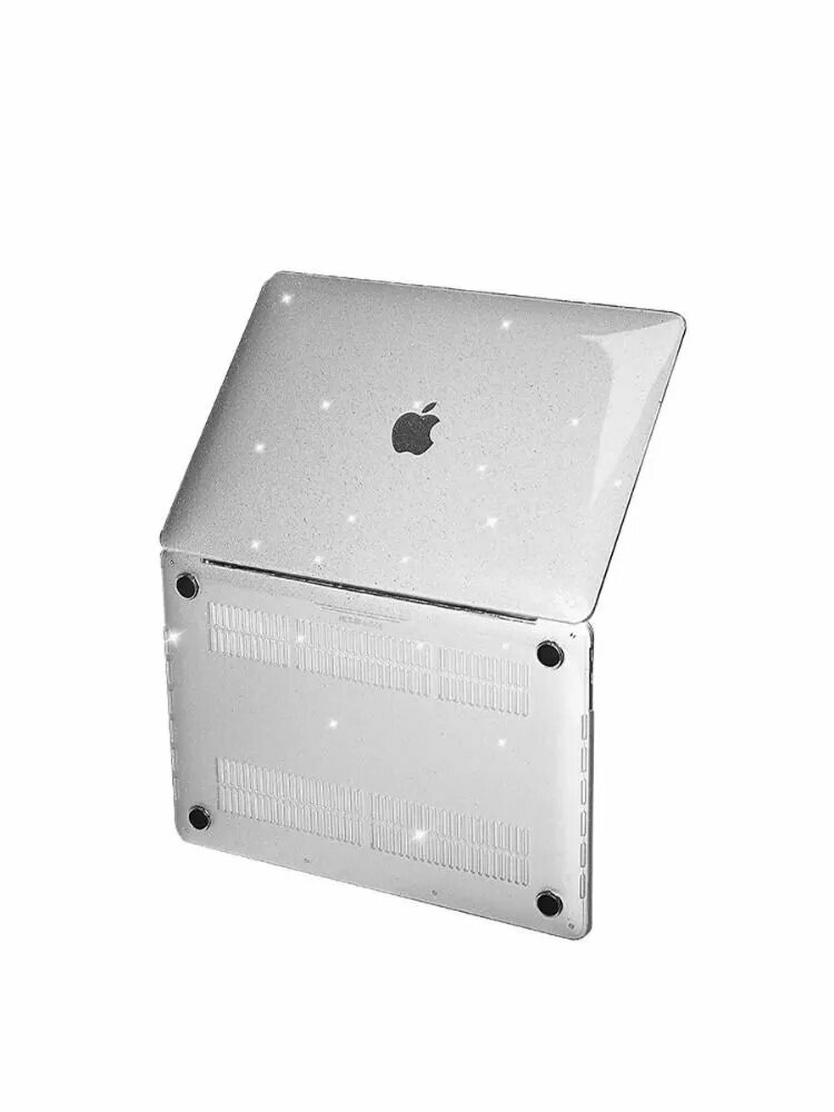 Чехол для Macbook Pro 14 M5 M4 M3 M2 M1 / 2025 2024 2023 2021 макбук про 14 Блестящий блеск прозрачный Чехол накладка