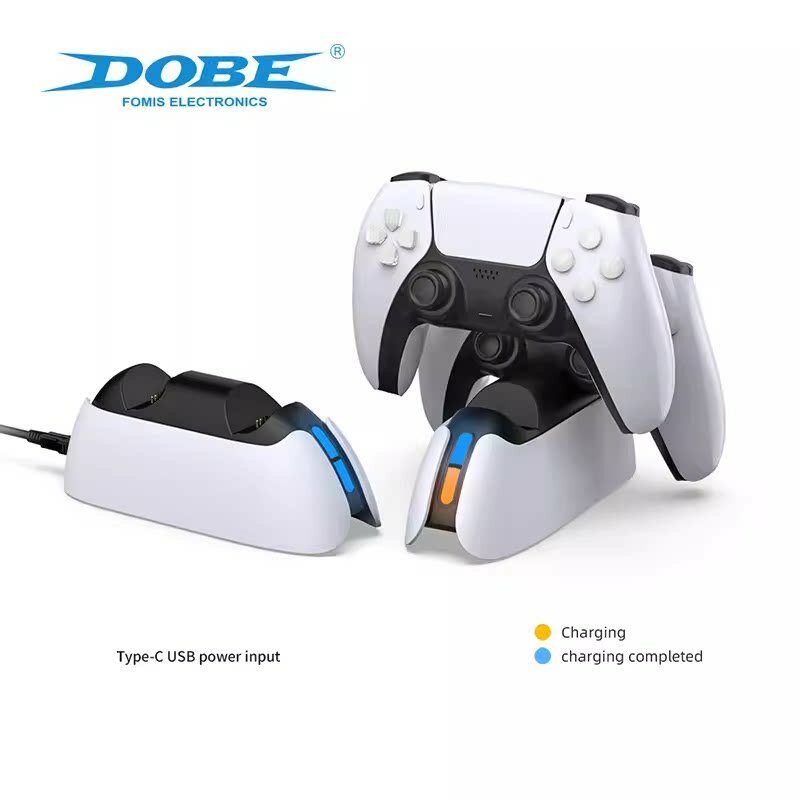 Стенд для зарядки контроллера DualSense PS5 с быстрой зарядкой, совместимость с PS5 Slim/Pro (модель TP5-05103)