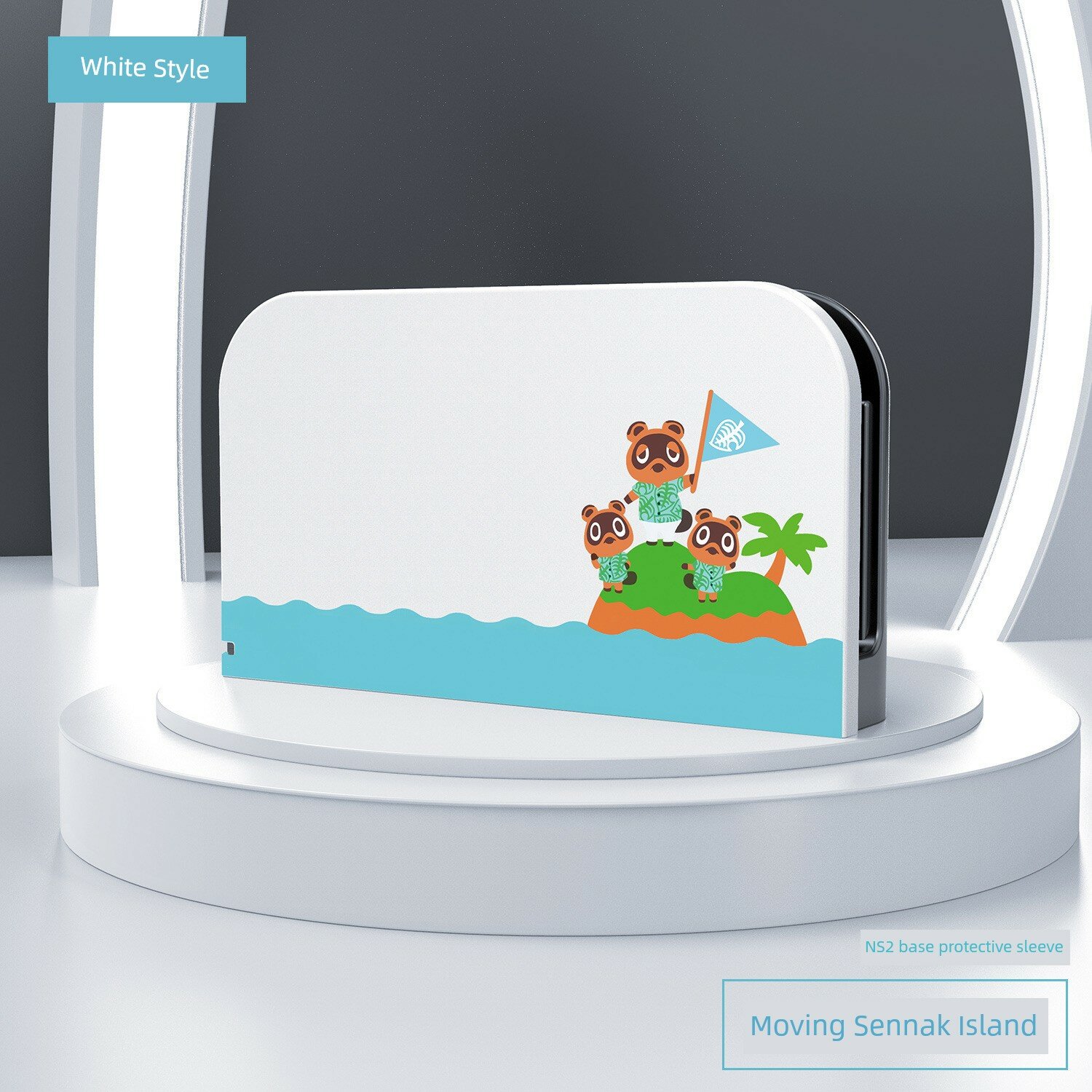 Чехол для док-станции Nintendo Switch 2 с изображением острова из Animal Crossing - Защитный чехол для NS2