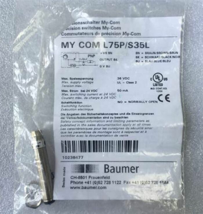Модуль BAUMER L75P/S35L Proximity Switches