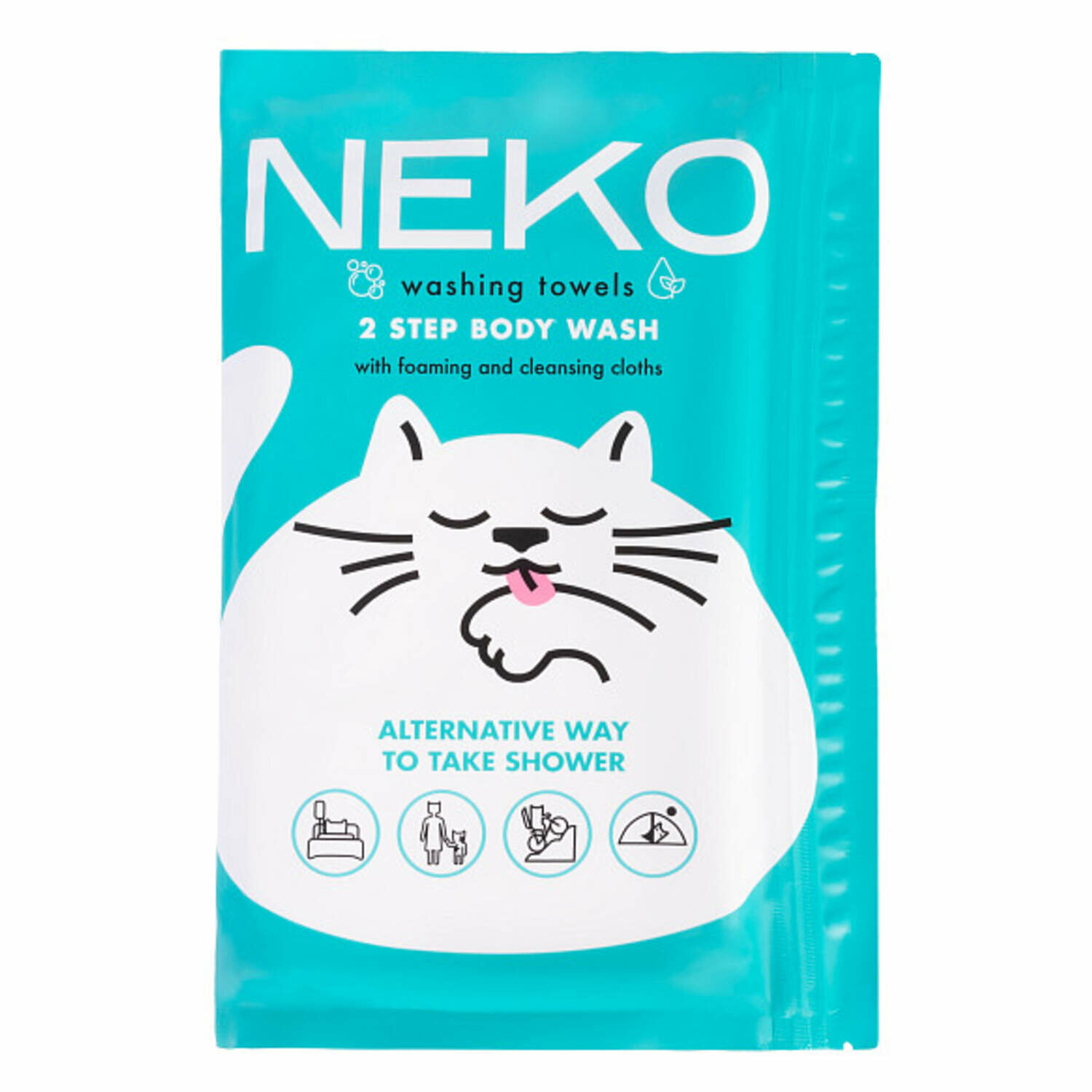 Влажные полотенца NEKO "Чистота и свежесть 2 шага" 6x6