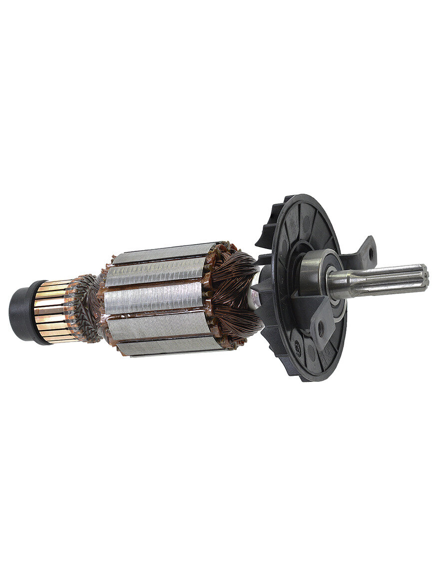 Ротор (Якорь) (L-164 мм, D-40 мм, 7 зубов, прямо) для перфоратора BOSCH GBH 4-32 DFR