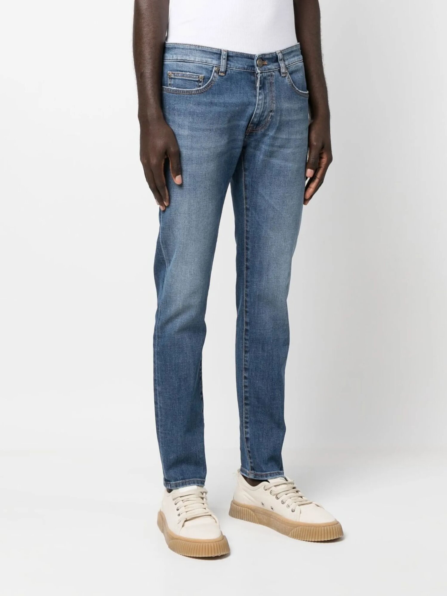 Джинсы PT Torino Logo-patch straight leg jeans, размер 56 — фото 1