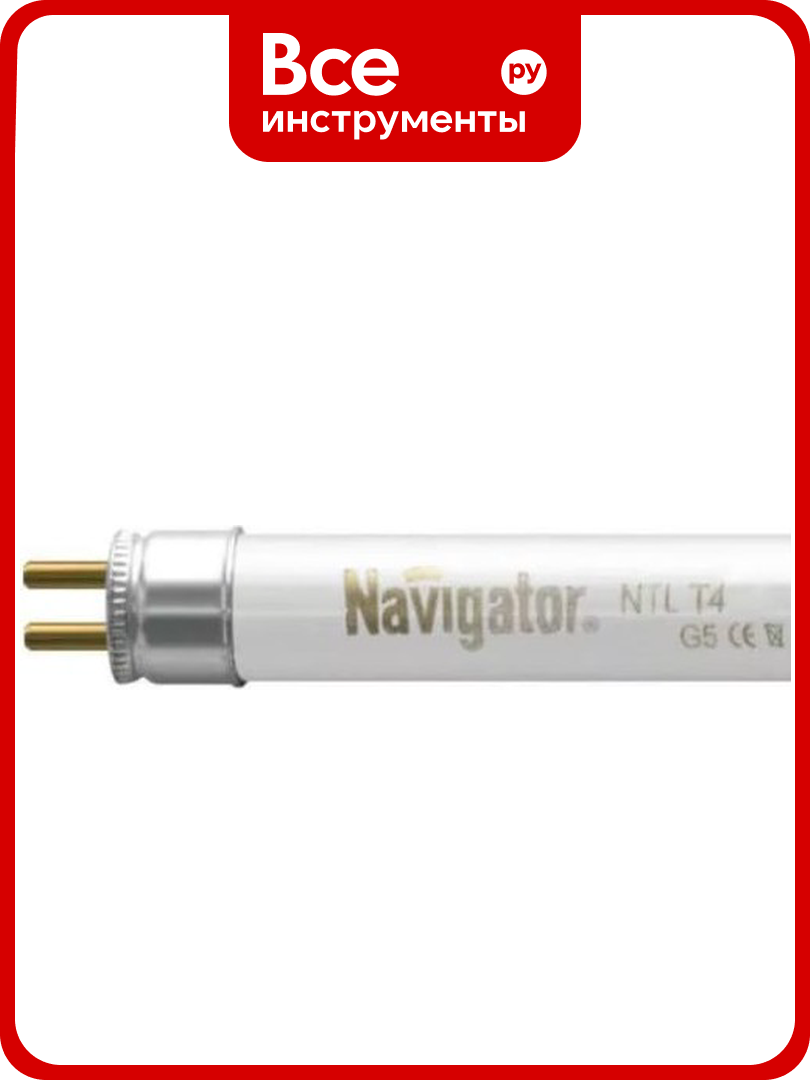 Лампа люминесцентная Navigator NTL-T4-16-860-G5 94114, 16Вт, холодный белый, 1008 лм, срок службы