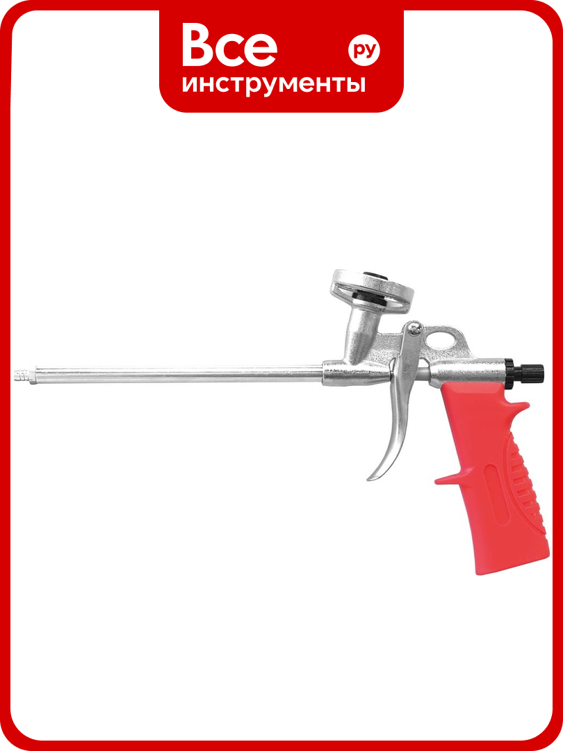 Пистолет для монтажной пены Fomeron skill lt 590222, нержавеющая сталь