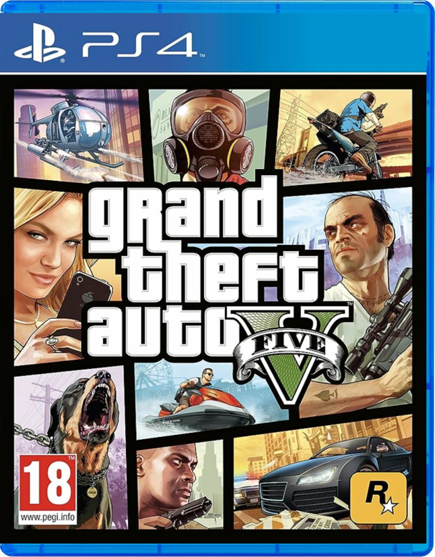 Grand Theft Auto V (GTA V) (Игра на диске) (русские субтитры) (PS4)