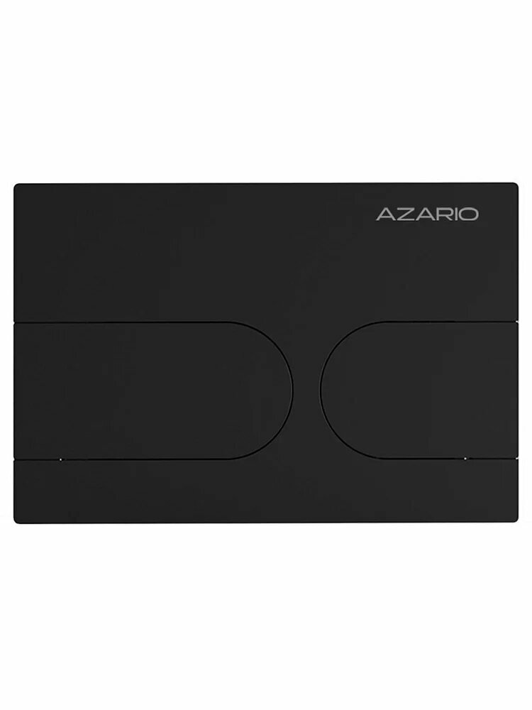 Кнопка смыва для унитаза AZARIO NEW-TS AZ-SS-001-B черная, матовая, кнопка для инсталляции, из нержавеющей стали, двойной смыв
