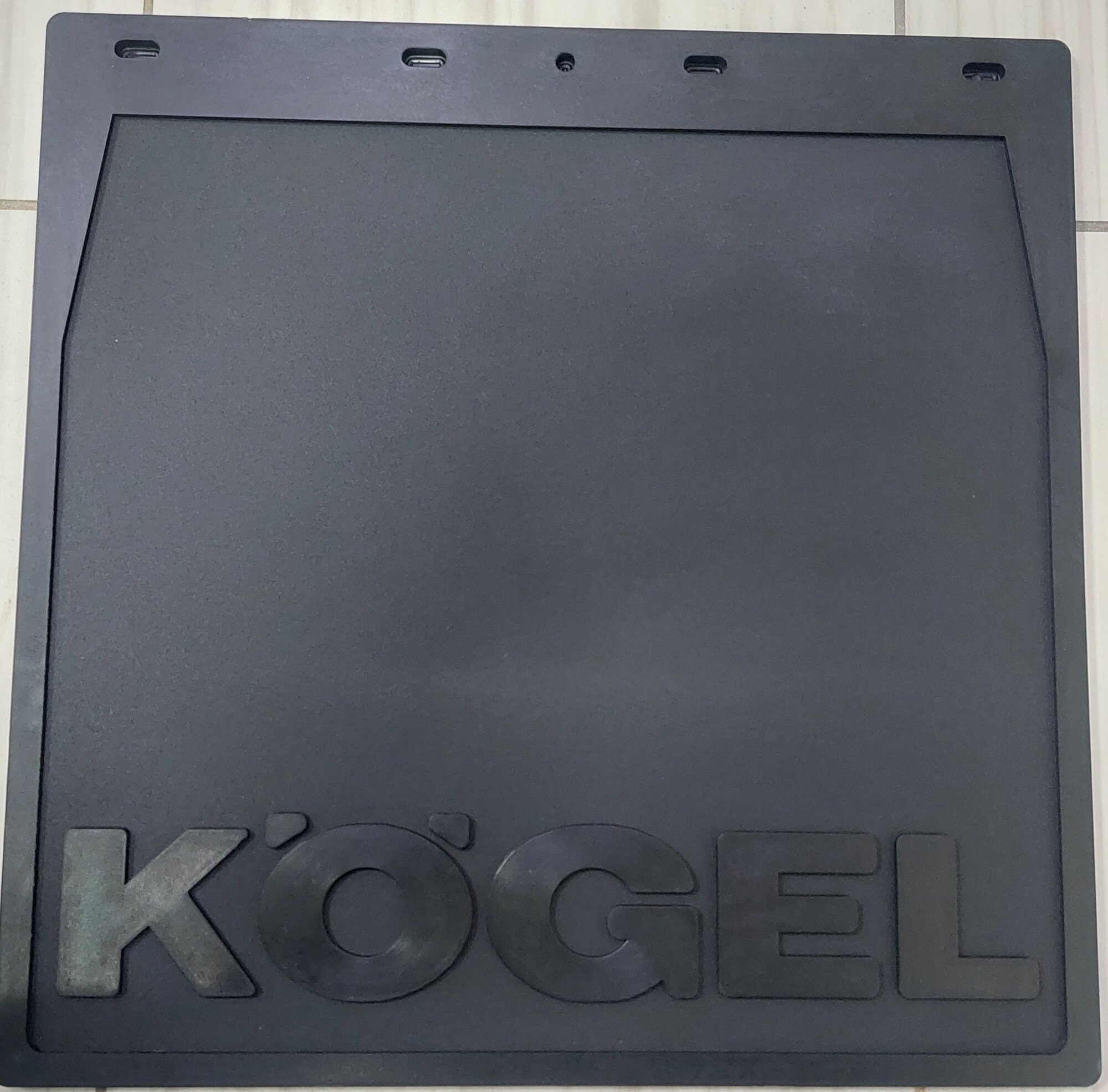 Брызговики на полуприцеп KOGEL 400х400 черные буквы люкс, комплект - 2шт.