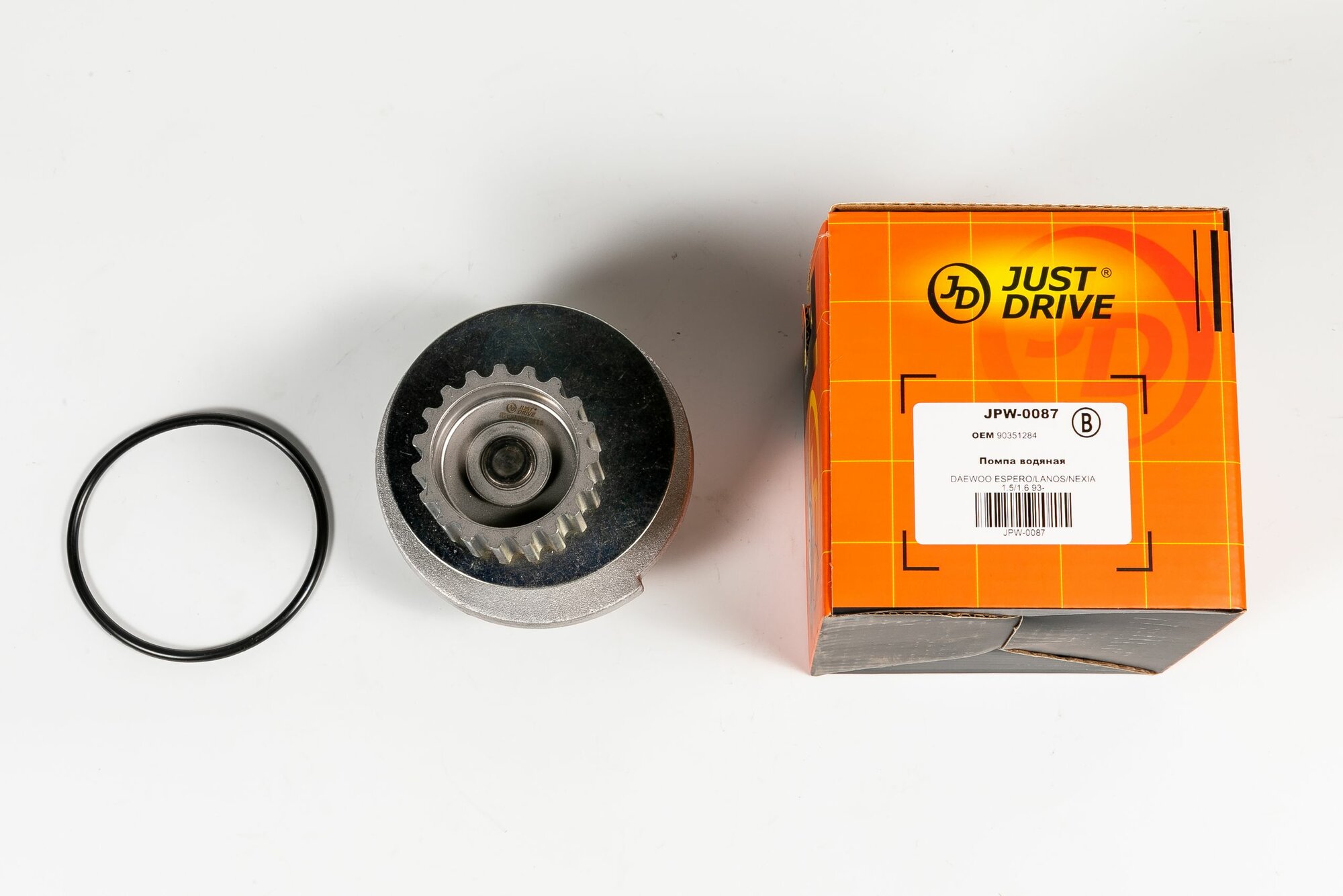 JUST DRIVE Насос водяного охлаждения (помпа) для DAEWOO ESPERO/LANOS/NEXIA 1.5/1.6 93-