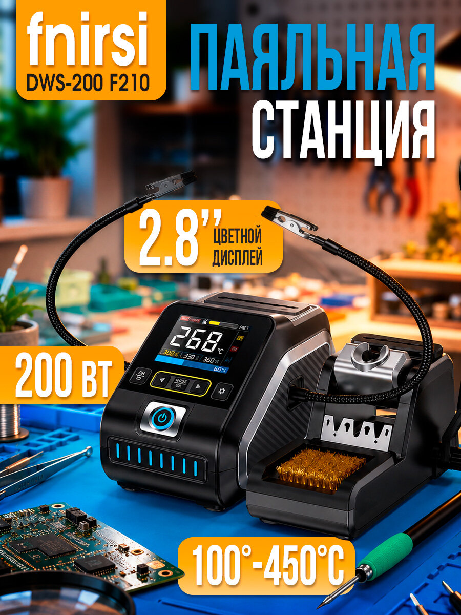 Паяльная станция FNIRSI DWS-200 F210 200W