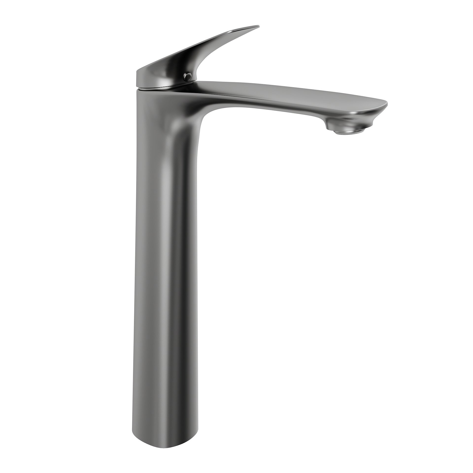 Смеситель для накладной раковины ABELSBERG Perfecta (INF60102GM) космическая сталь