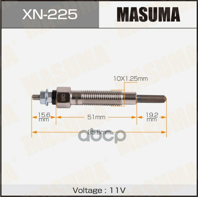 Свеча накаливания Masuma арт. XN-225