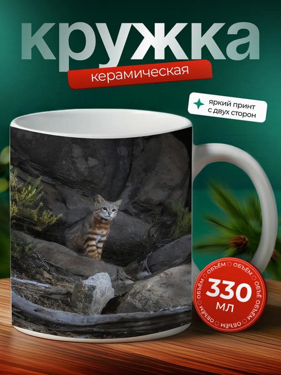 Кружка Забайкальский леопард кот 29,