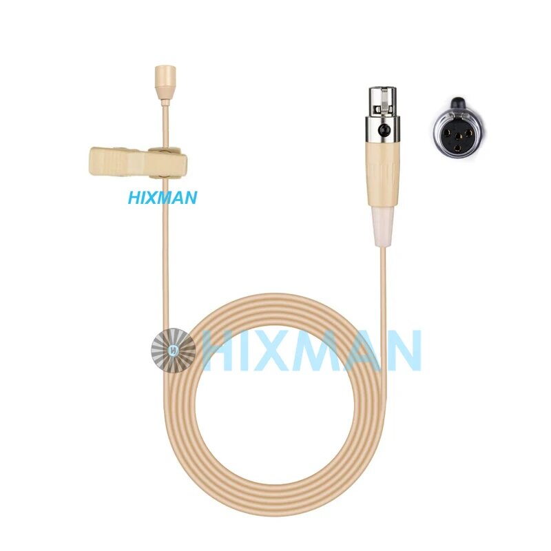 Петличный микрофон HIXMAN LM2-SL beige, цвет Fixed