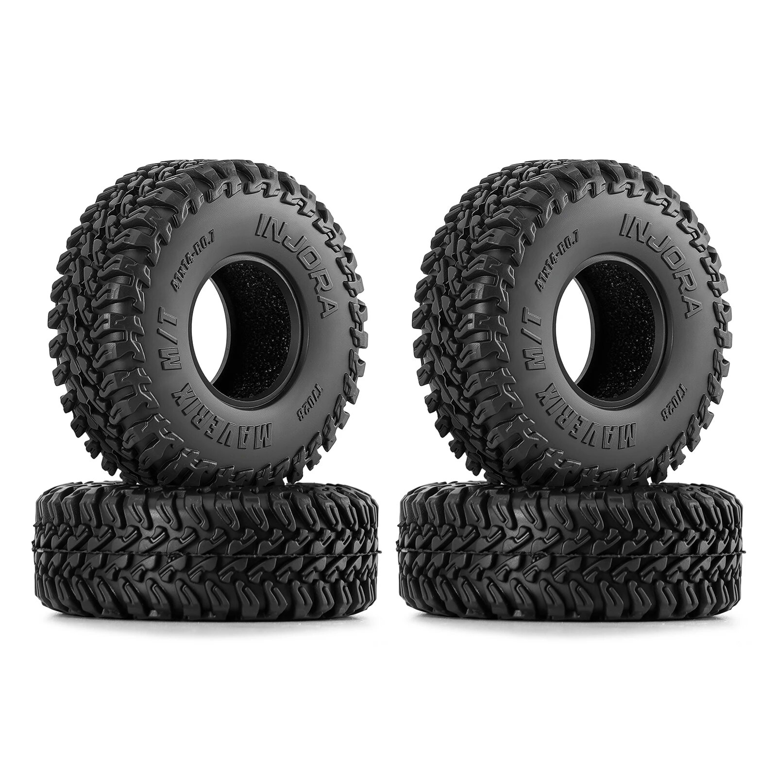 INJORA MAVERIX M/T шины 41*14 мм резиновые 1/30 для Axial SCX30